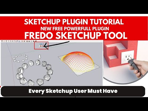 SKETCHUP TUTORIAL / SKETCHUP FREDO SKETCH PLUGIN / SKETCHUP FREE PLUGIN TUTORIAL