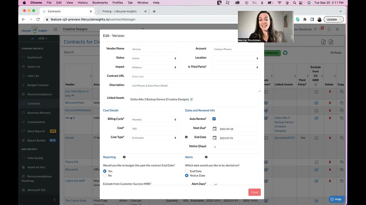 Lifecycle Insights overview demo