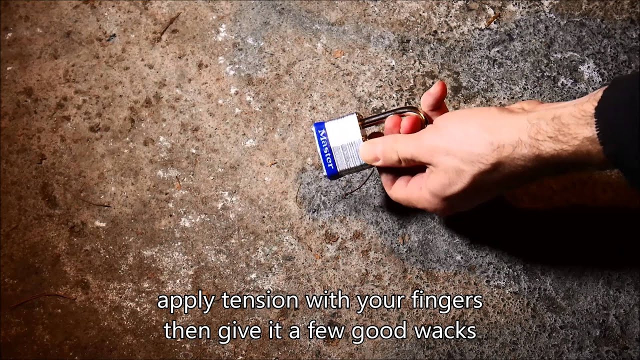 open a Master padlock without the key