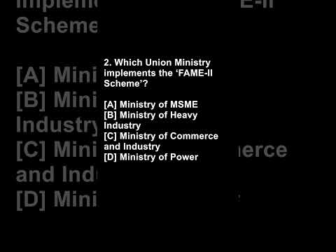 FAME-II Scheme | #Current affair #ytshort #short