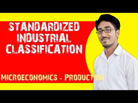 STANDARDIZED INDUSTRIAL CLASSIFICATION