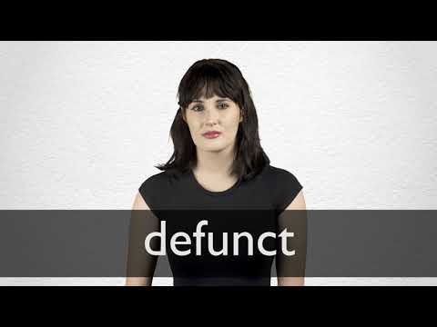 DEFUNCT definition and meaning | Collins English Dictionary