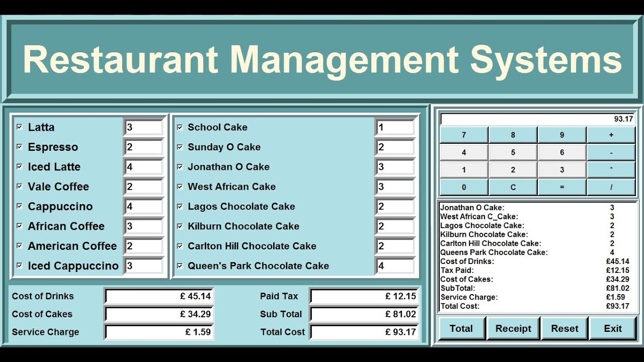 How to Create an Advanced Restaurant Management Systems in Python - Part 1 of 4