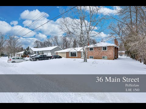 36 Main St, Pefferlaw, ON - Detached House On 95.35.x165 Huge Regular South-Facing Lot!