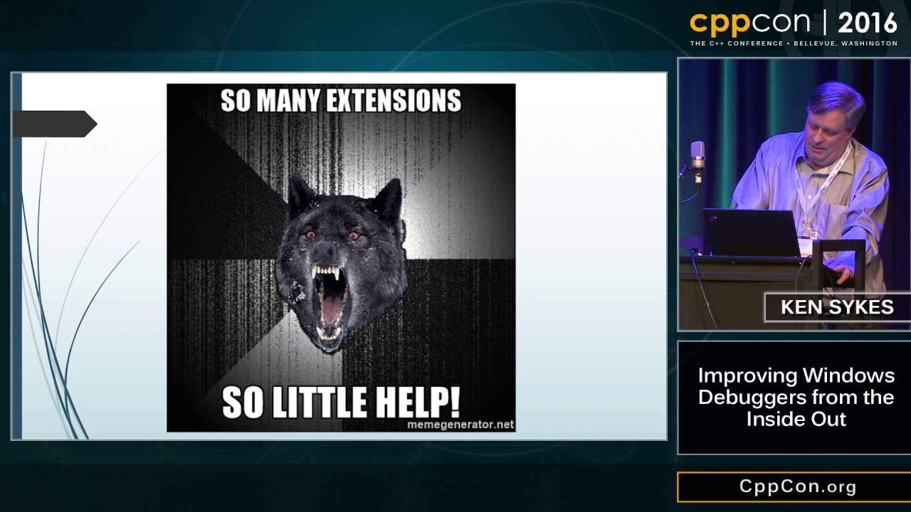 Improving Windows debuggers from the inside out - Ken Sykes [ CppCon 2016 ]