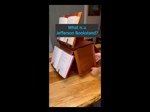 What is a Jefferson Bookstand #thomasjefferson #books #woodworkingproject #sapele