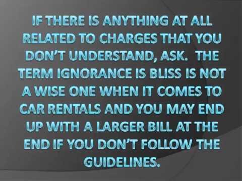 Tips on Renting a Car