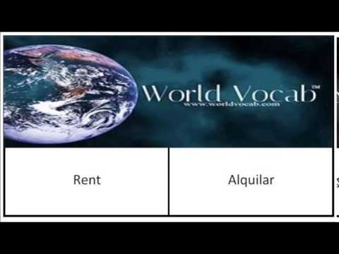 Spanish Vocabulary Word: Rent - Alquilar