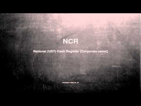 What does NCR mean