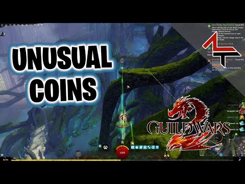 Unusual coins - Guild Wars 2 | Farming Shrine Guardian Chests with Blish Hud in The Echovald Wilds