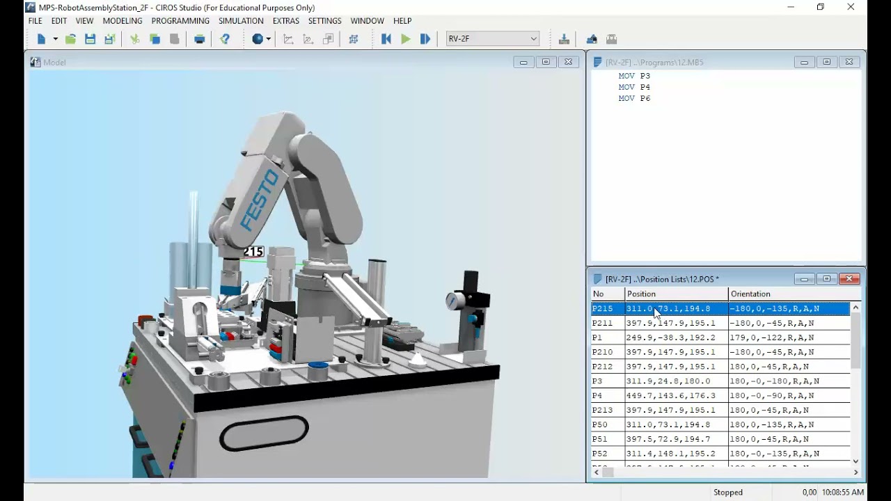 CIROS Studio software add new position