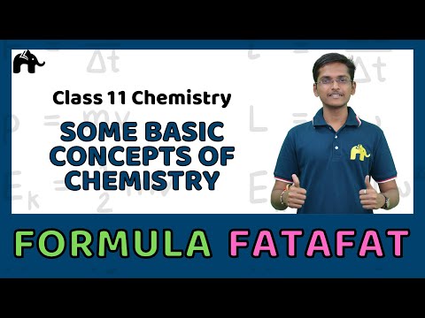 Some Basic Concepts of Chemistry | Class 11 Chemistry Formulas Sheet | Revision List CBSE NCERT
