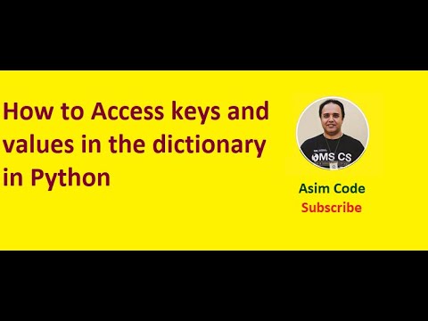 How to Access keys and values in the dictionary in Python