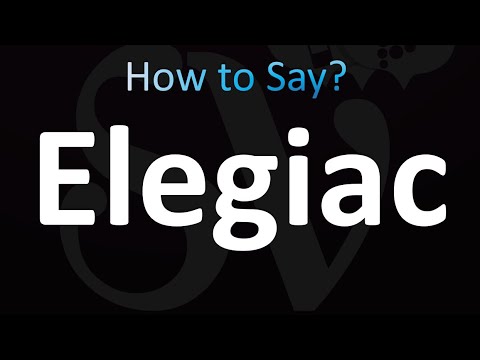 How to Pronounce Elegiac (Correctly!)
