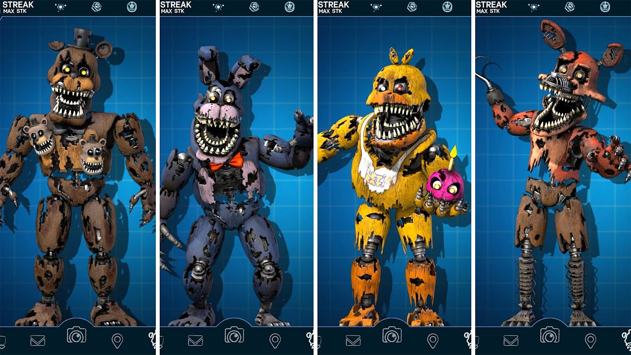 FNAF Nightmare Animatronics Workshop Animations