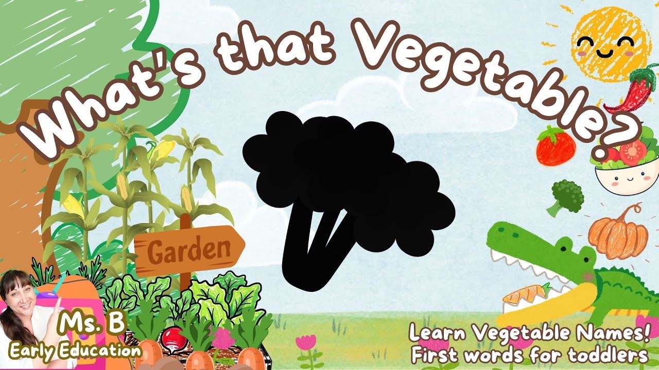 Learn Vegetable names for toddlers | First Words for Babies | learning videos for kids | English ESL