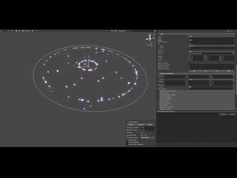 How to emit particle specific space in circle and make them rotate from there - Real Time VFX
