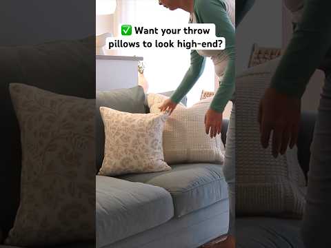 Elevate Your Home Decor with These Easy Throw Pillow Tips🙌🏼 #homedecor