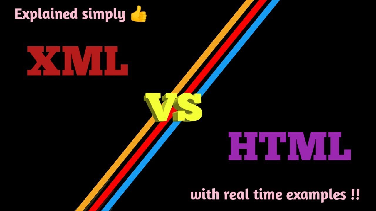 Differences between HTML and XML | What is XML and key differences between XML and HTML#xml #html