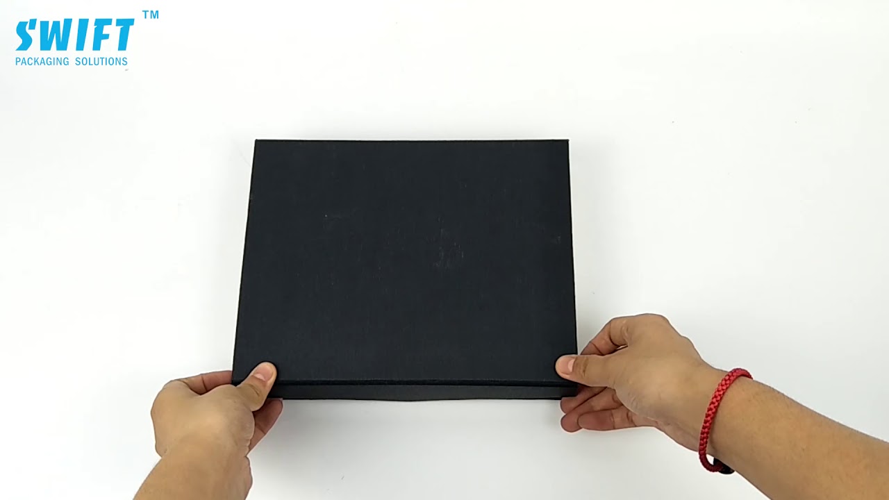 Black Book Magnetic Cardboard Gift Boxes - Swift Packaging Solutions