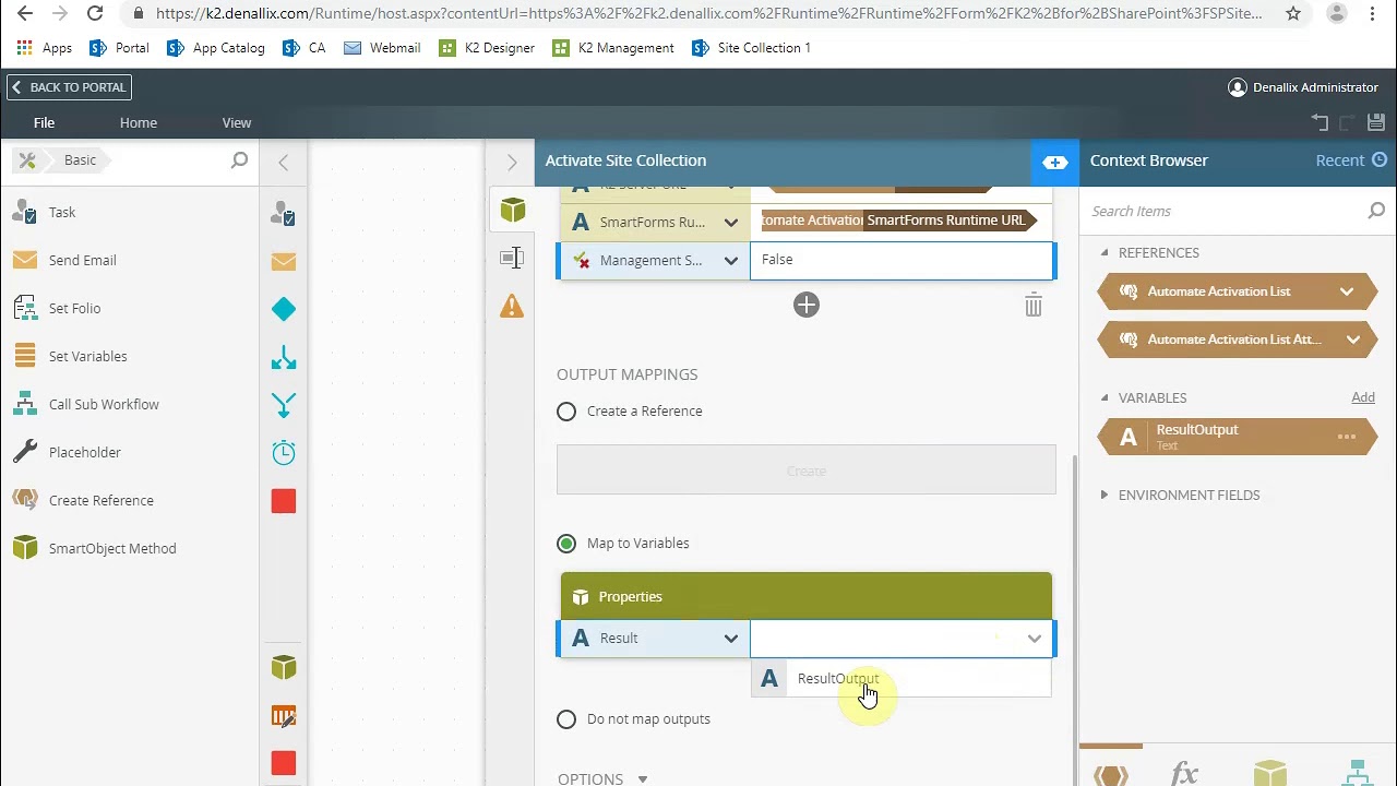 Automate SharePoint Site Activation through a K2 Workflow