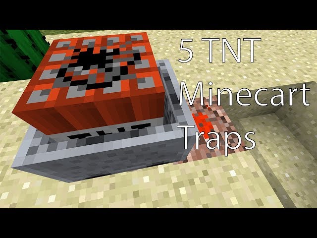 How to make a TNT minecart trap in Minecraft