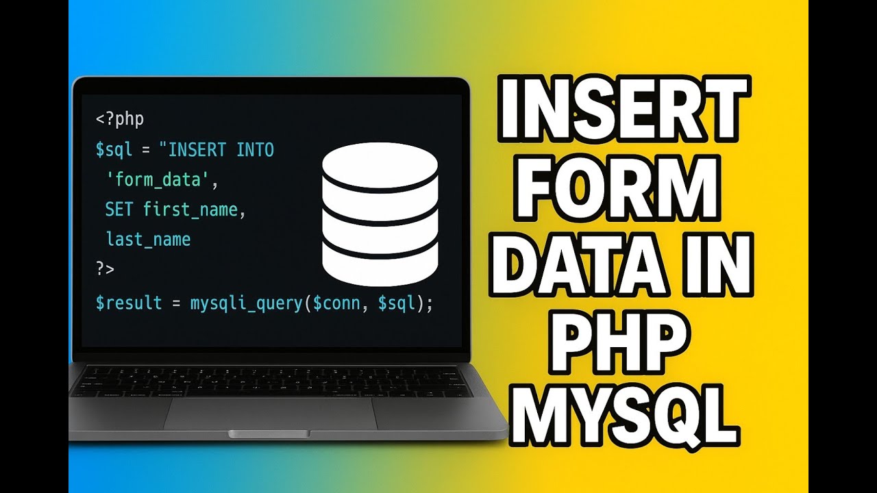 How to Insert Form Data into MySQL Database using PHP | PHP MySQL Tutorial for Beginners