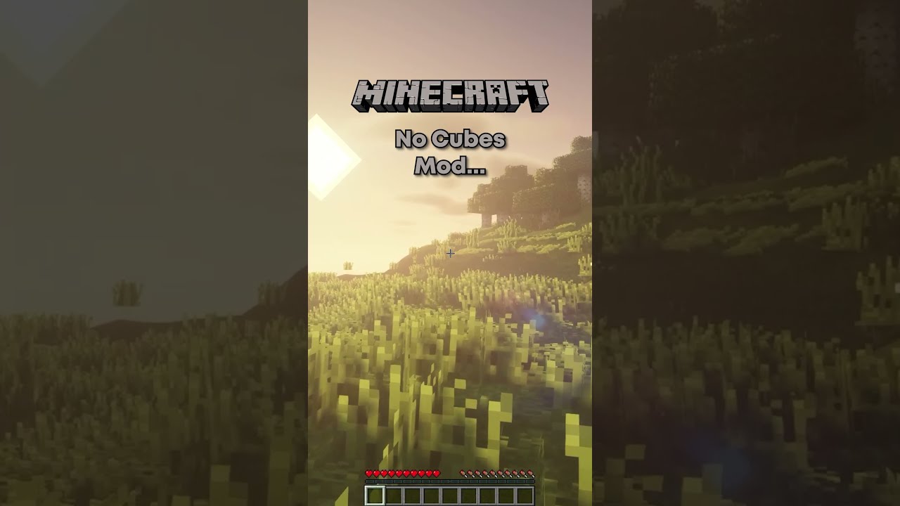 MINECRAFT No Cubes Mod! (Smooth Terrain)