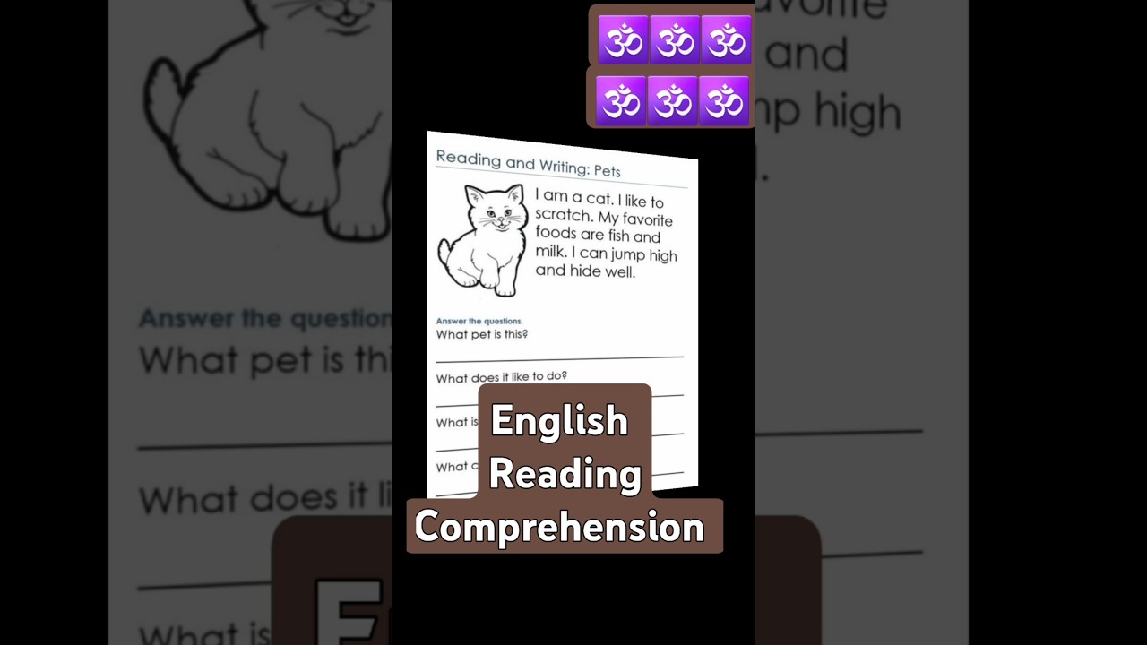 #grade1 #English #reading #comprehension #Worksheets