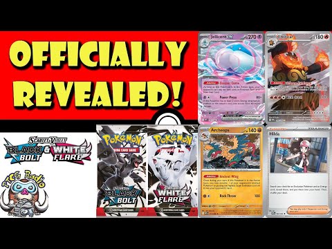 Big New Cards Officially Revealed from Black Bolt & White Flare! 1st Secret Rare! (Pokemon TCG News)