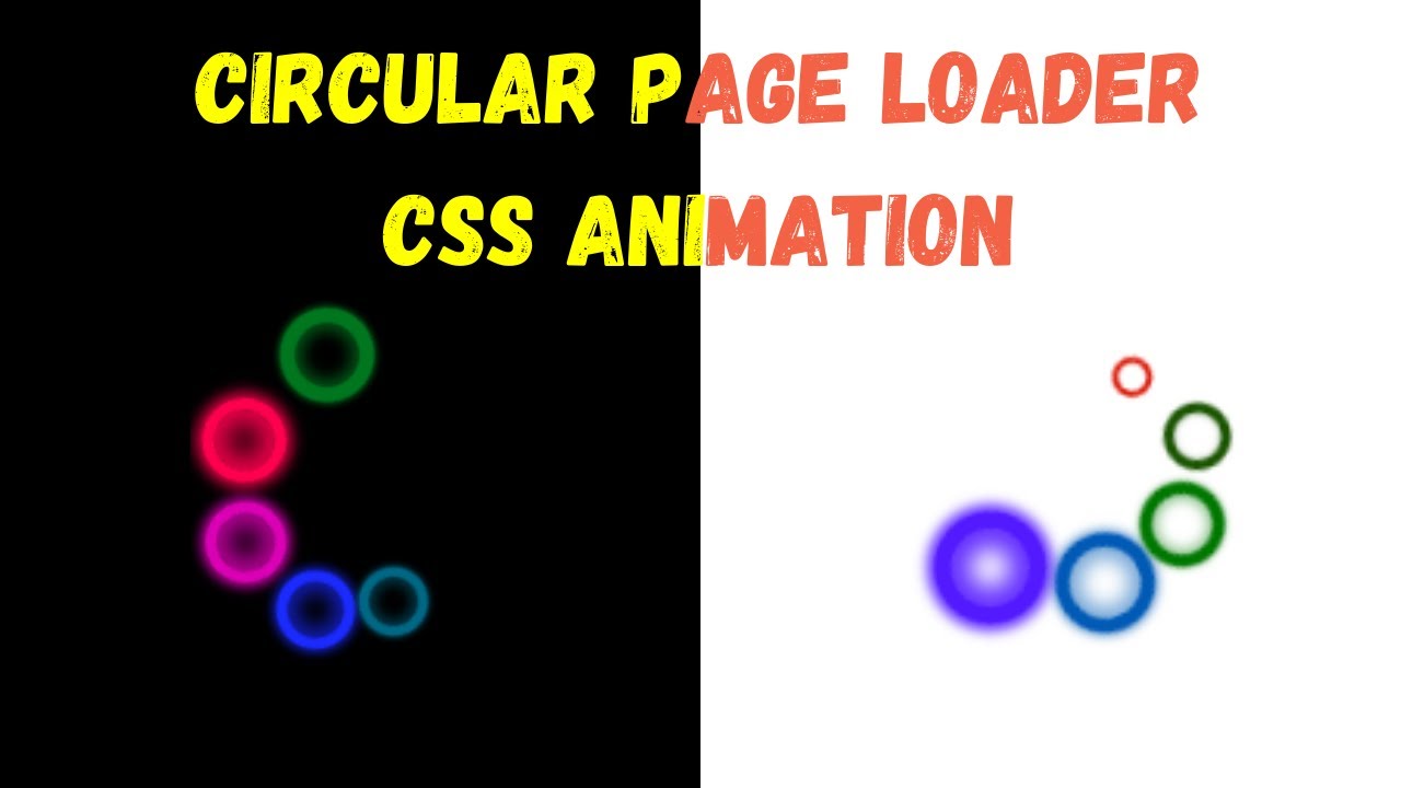 Circular Page Loader CSS Animation |Spinner CSS Animation Effect | NSCODE