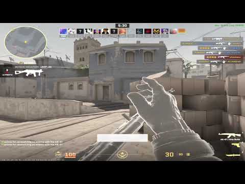 RX 9060 XT + Ryzen 5 7600x - CS2 1080p Gameplay / 1280X1024 - 4:3
