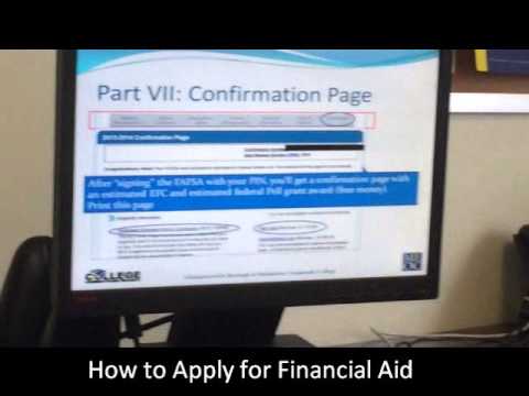 How to Complete the Financial Aid Applications (FAFSA and TAP)