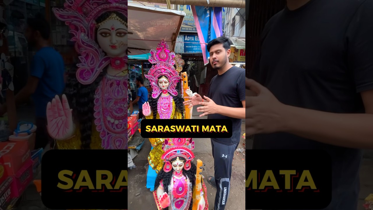 Saraswati Mata Ko lene Gaye 😍 #minivlog #vlog #saraswati
