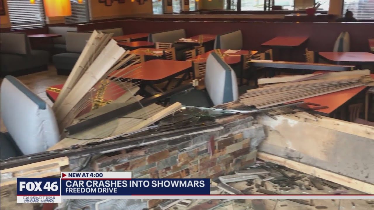 Car rams through Showmars on Freedom Drive; minor injuries reported