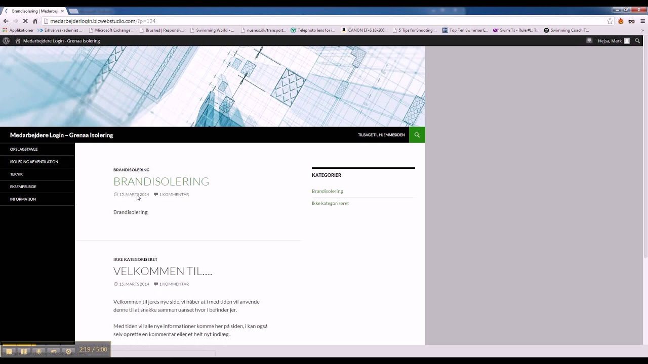BIC Webstudio - TUTORIAL - Medarbejder Login - Wordpress