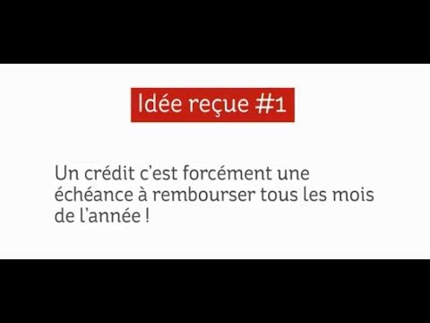 CFG Bank - Idéé reçue 1 : Crédit Immo