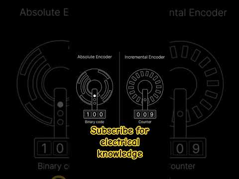 Absolute encoder vs incremental encoder. #electrical #electrican #electricalengineering #electronic