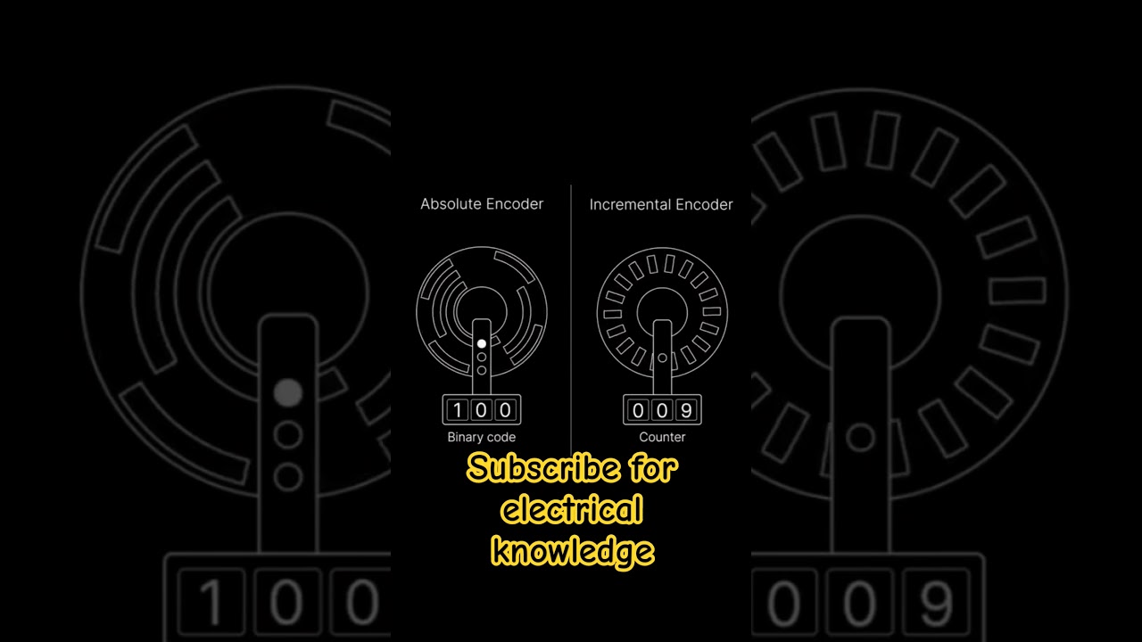 Absolute encoder vs incremental encoder. #electrical #electrican #electricalengineering #electronic