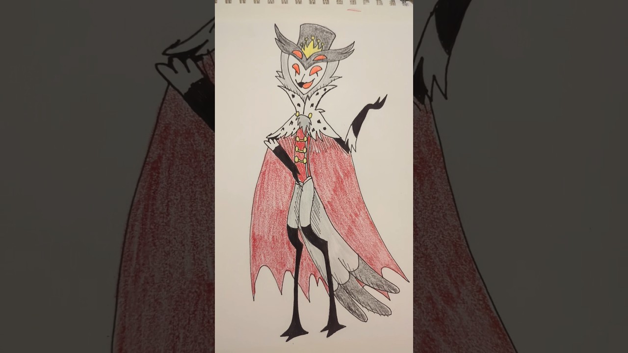 Speed Draw Stolas from Helluva Boss #helluvaboss #art #illustration #vivziepop