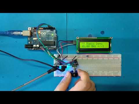 Arduino TEA5767 FM radio demo