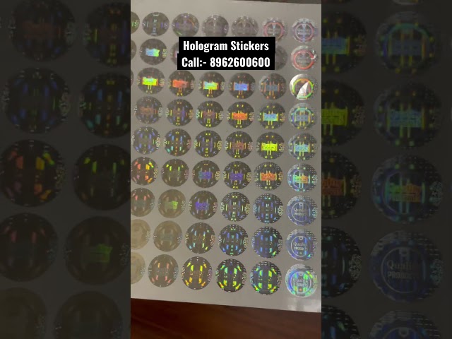 Hologram Sticker - 3d Hologram Sticker Manufacturer from Indore