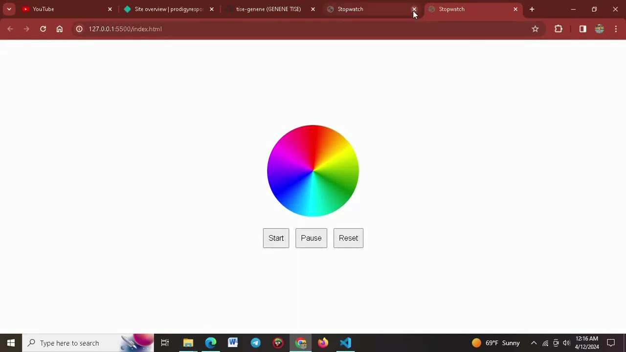 Building a Stopwatch Web App with JavaScript | JavaScript Project Tutorial | HTML, CSS, JavaScript