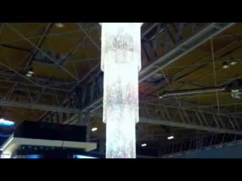 Made to measure, custom Made, 6 meters cystal chandelier from first class lighting ltd