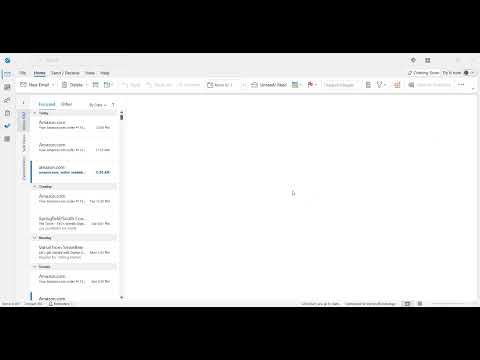 Move outlook navigation bar from side to bottom