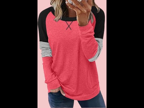 onlypuff Women's Pocket Shirt Graphic Tunic Tops Sweatshirts