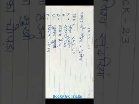 भारत की विश्व प्रसिद्ध सुंदरियों को याद करने की ट्रिक # Rocky Gk Tricks ll