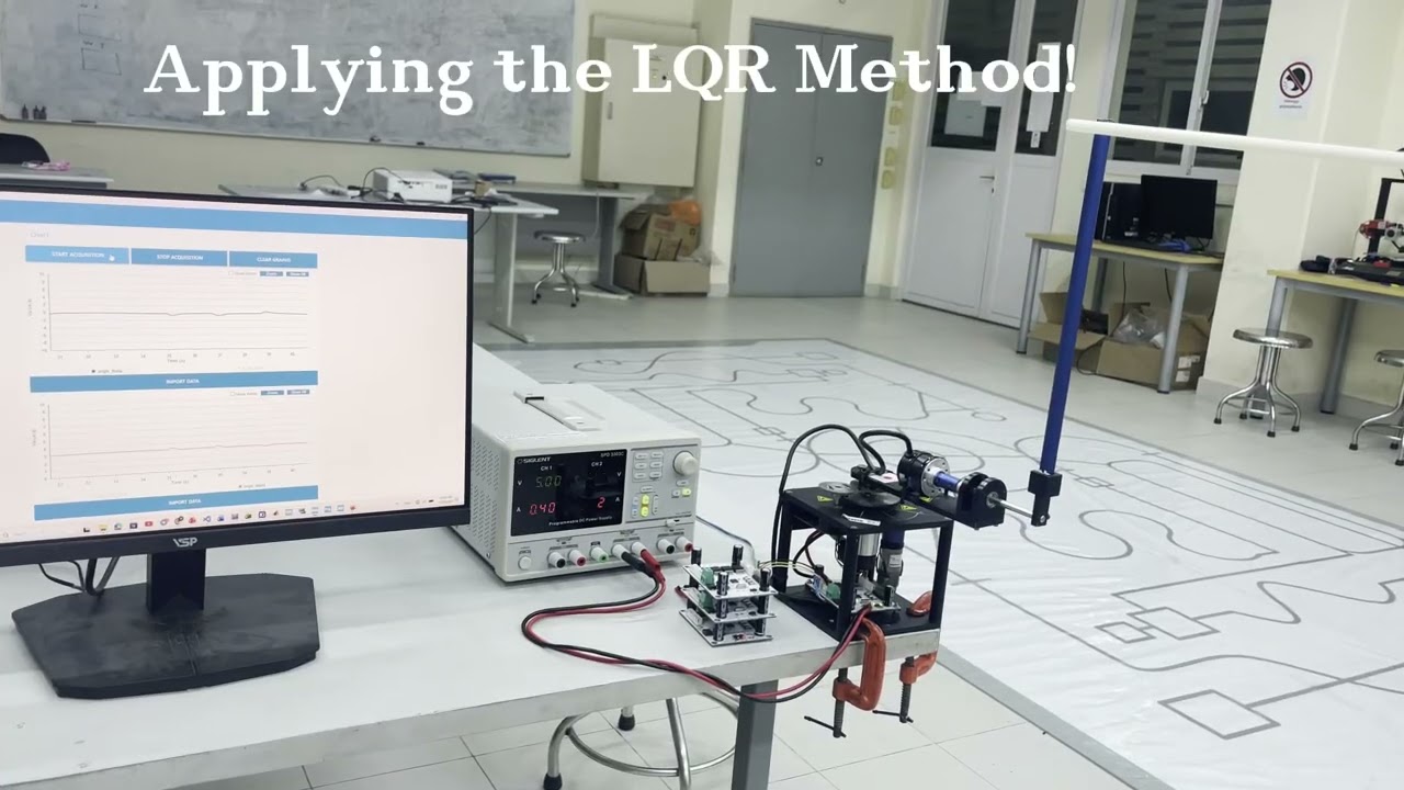 Rotary Inverted Pendulum Control using LQR | STM32 Embedded Control System | Hardware Demo