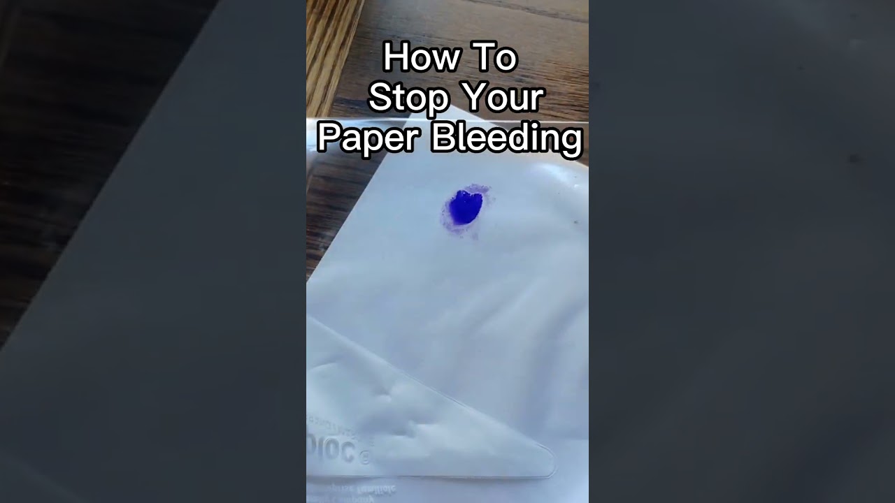 How To Stop Your Paper From Bleeding (Art Hack🤫) #arthack #artshorts #hack