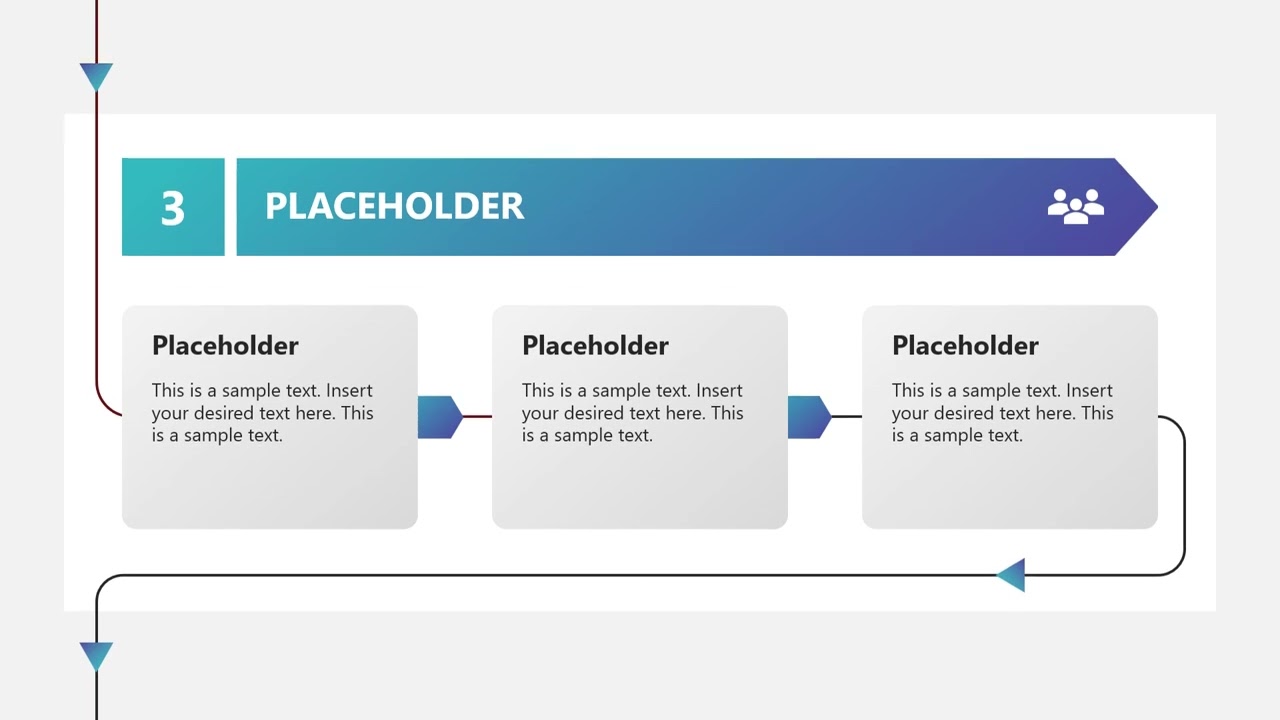 5-Step Modern Vertical Process Flow PowerPoint Template